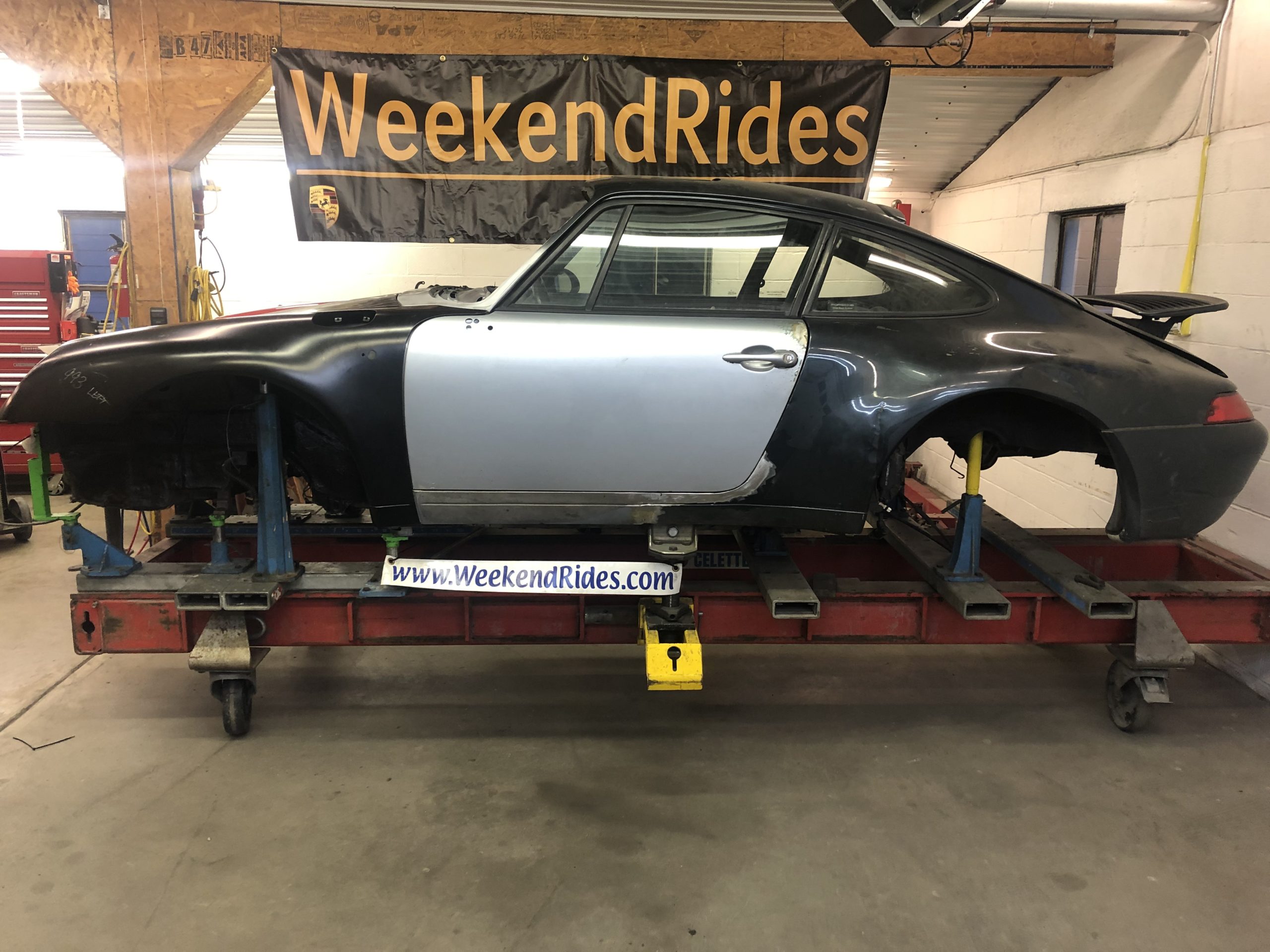 Celette Bench Setup - Celette Bench Rental through Weekend Rides